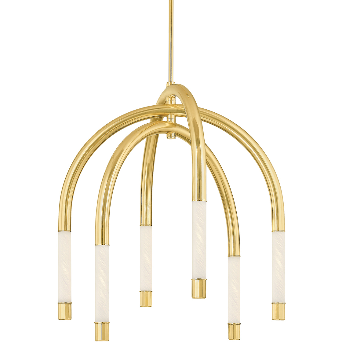 Corbett Lighting 471-34-VPB Zeme LED 33.75 inch Vintage Polished Brass ...