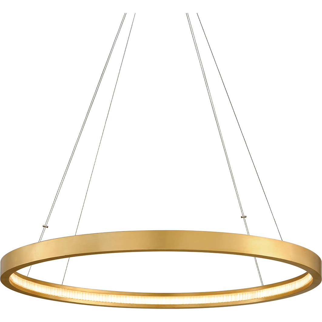 Corbett Lighting 284-43-GL Jasmine LED 44 inch Gold Leaf Chandelier ...
