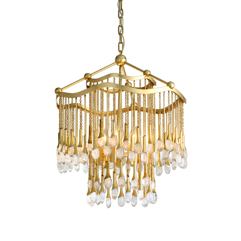 Corbett Lighting 286-06-GL Kiara 6 Light 23.25 inch Gold Leaf ...
