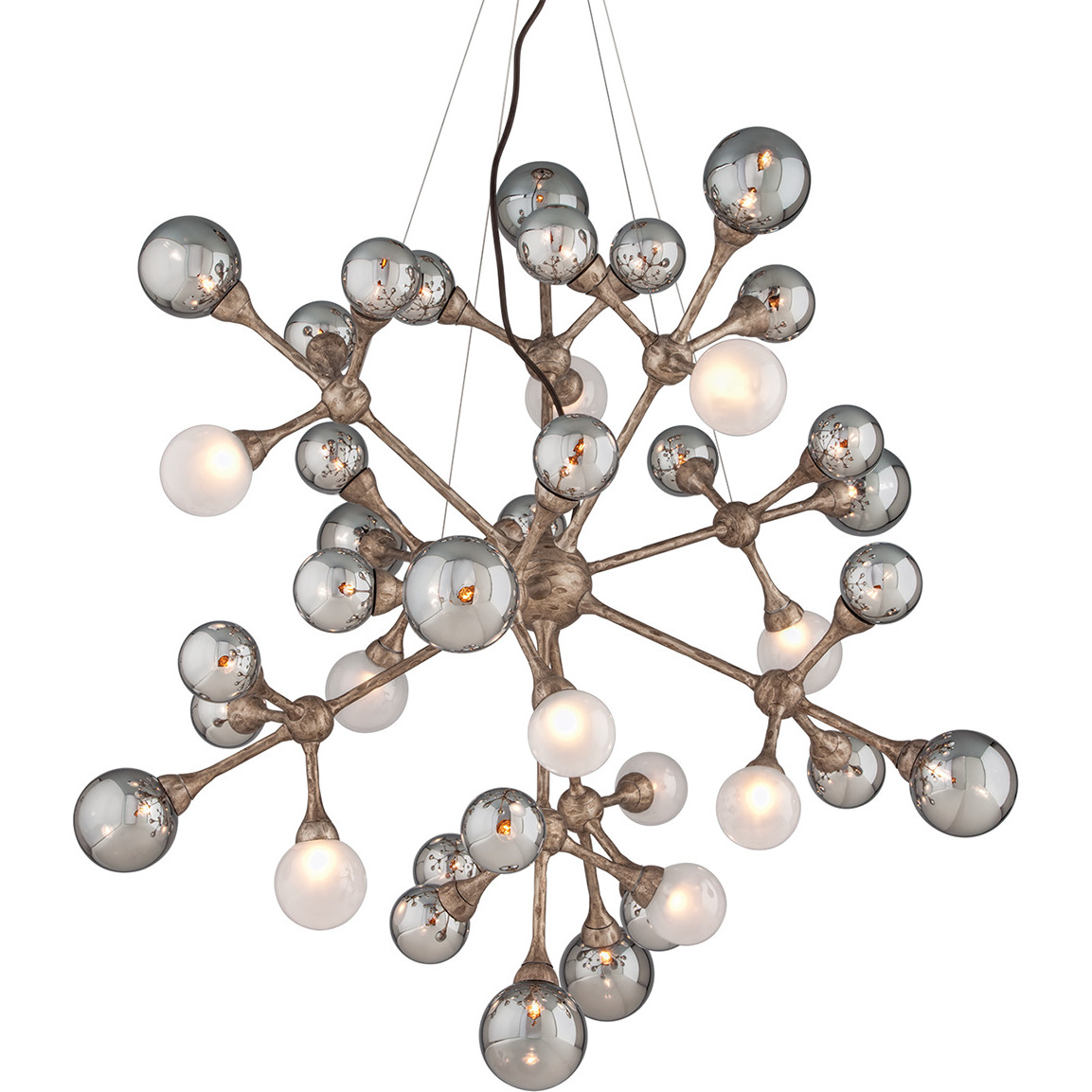 Corbett Lighting 206-440-SGL Element 40 Light 43.5 inch Stria Gold Leaf ...